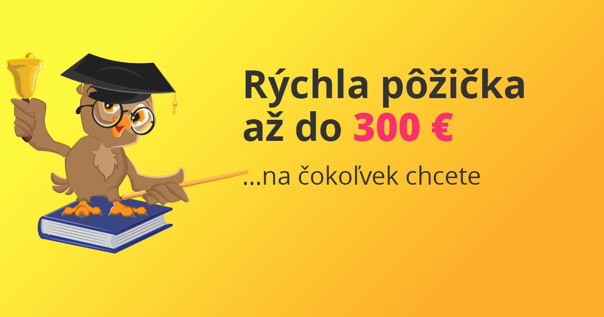 Rýchla pôžička do 300 € | Onlinekredit.sk
